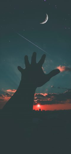 papers.co-nz01-hand-night-sunset-lovely-nature-41-iphone-wallpaper ...